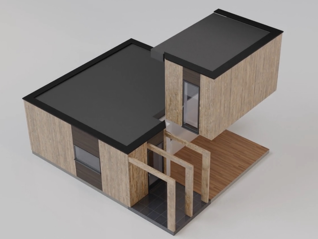 Modulhaus Montageanimation